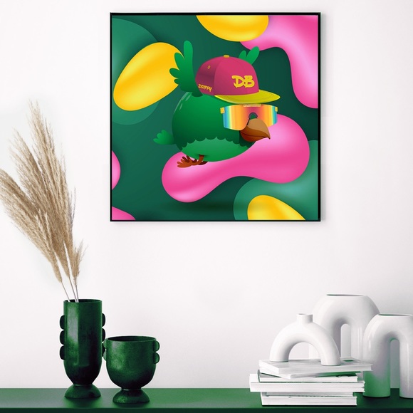 Drippy Birdz | Art | Pop Drippy Birdz Framed Art 8x8 | Poshmark